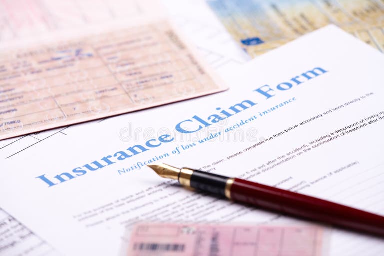 Blank insurance claim form stock photo. Image of claim - 24314900