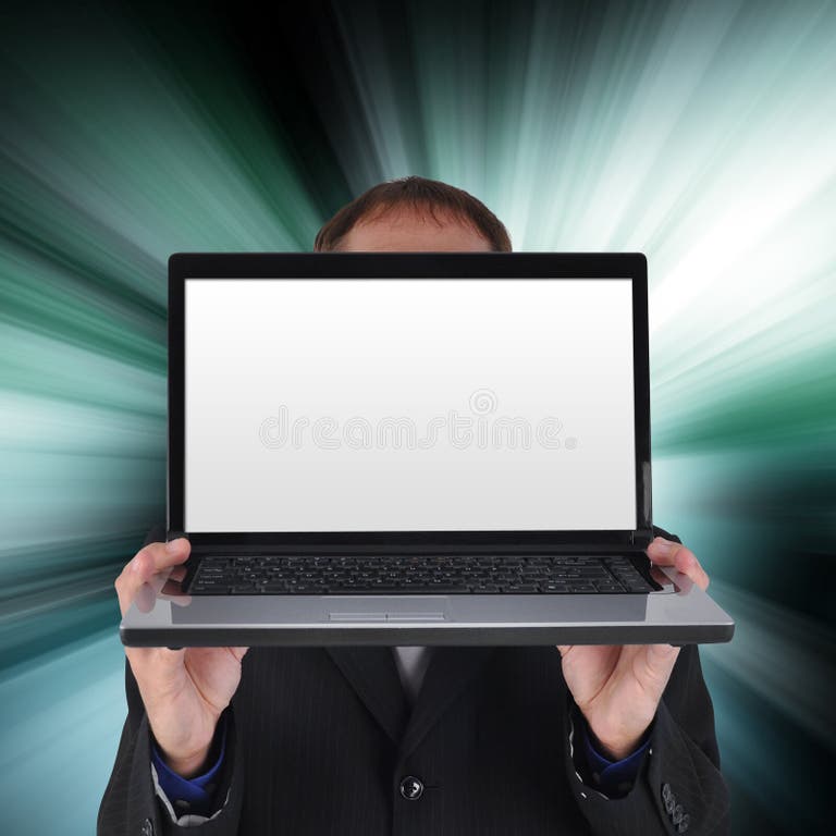 Blank Internet Laptop Screen Stock Photo - Image of laptop, tech: 26920304