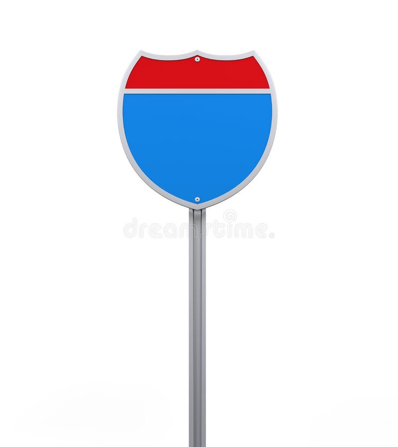 Blank Interstate Shield