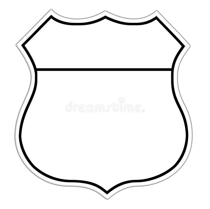 Blank interstate Sign. stock illustration. Illustration of motel - 55304712