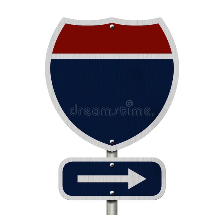 Blank Interstate Sign Stock Illustrations – 217 Blank Interstate Sign ...
