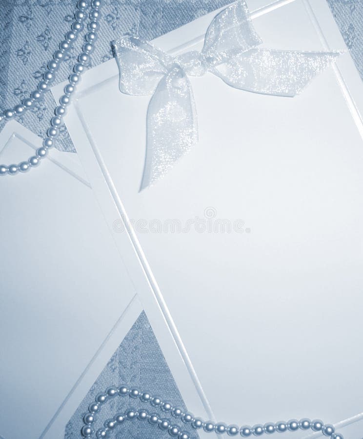 Blank Invitation - Blue Tone Stock Image - Image of high, pearls: 23691