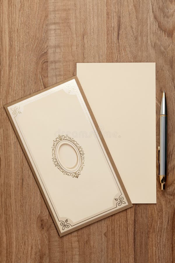 Blank invitation card stock photo. Image of wedding, background - 41716214