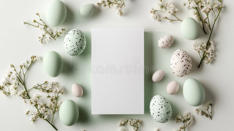 Blank Invitation Mockup with Natural Spring Elements, Perfect for ...