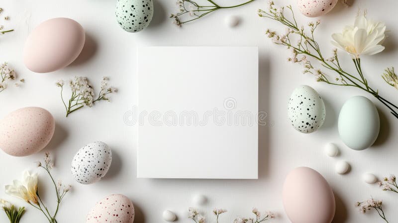 Blank Invitation Mockup with Natural Spring Elements, Perfect for ...