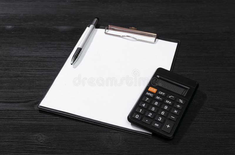 Blank invoice document. stock image. Image of empty - 134758143
