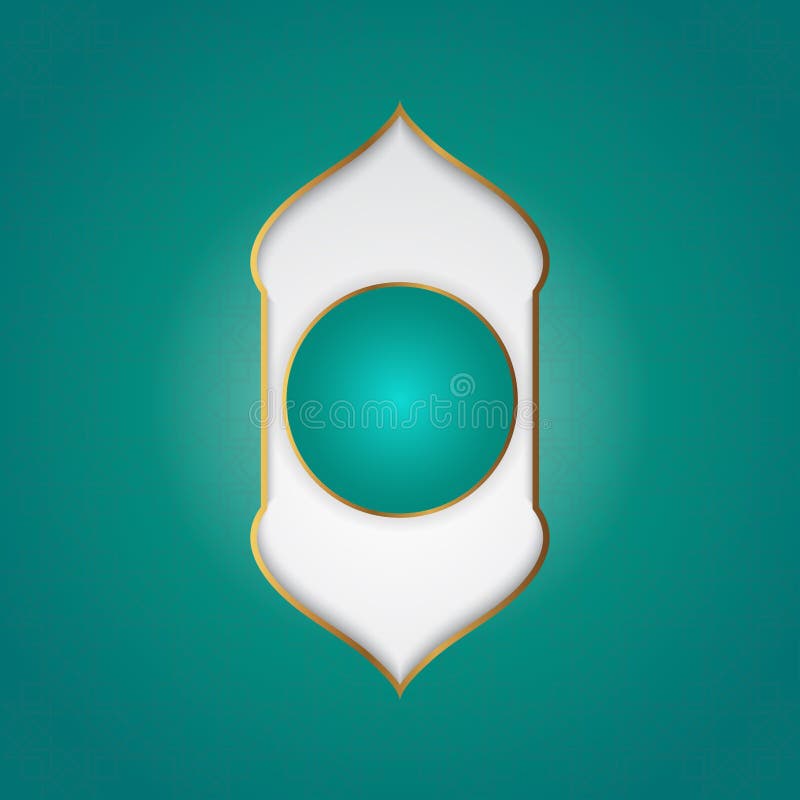 Blank Islamic Background with Mosque Stock Vector - Illustration of ...