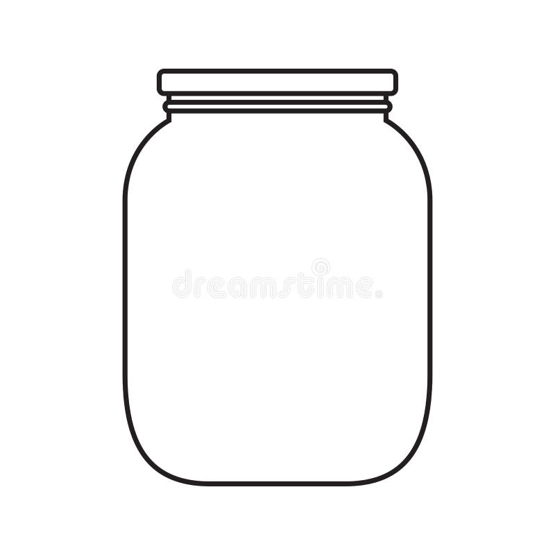 Empty Jar Coloring Page