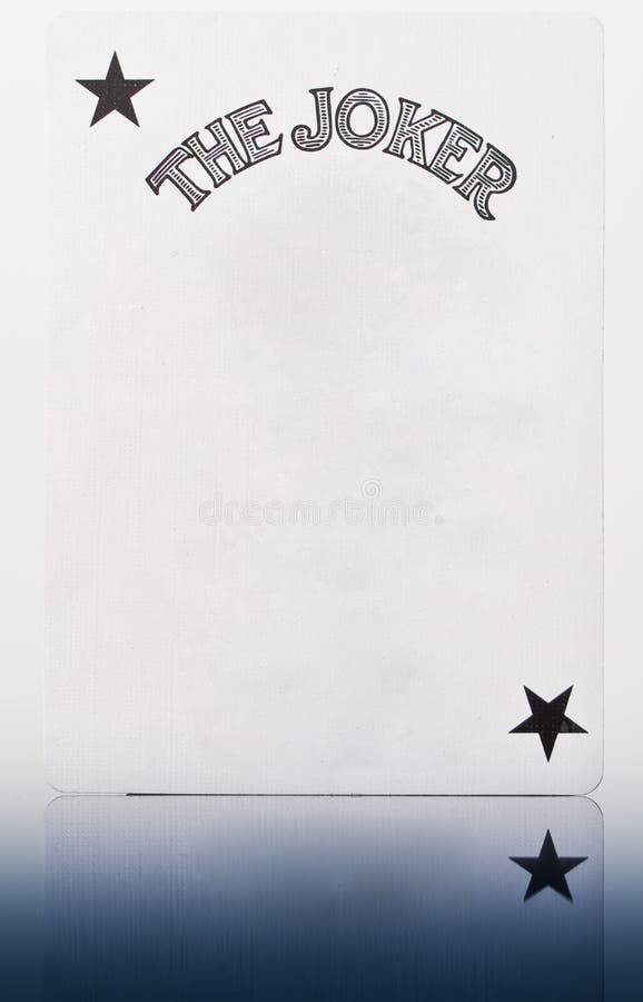 Blank Joker Card stock image. Image of activity, joker - 15135725