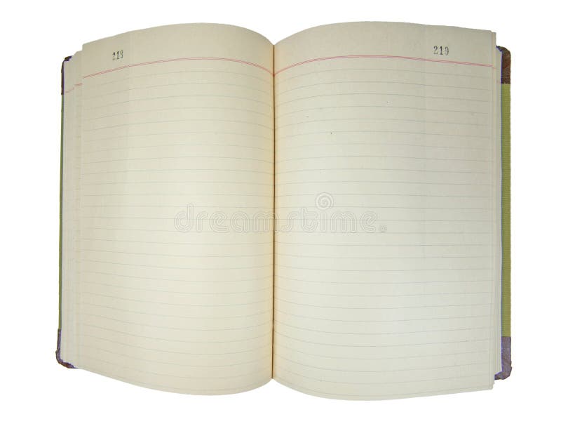 Blank Journal stock image. Image of plain, white, open - 7573859