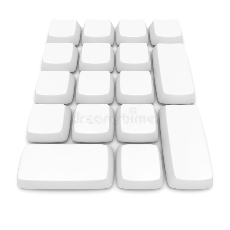 Blank keyboard stock illustration. Illustration of group - 19831320