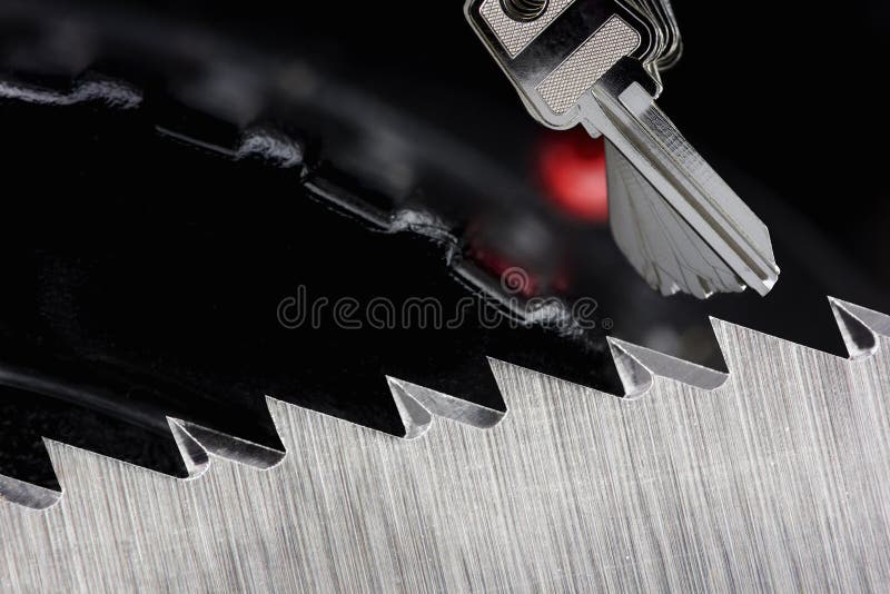 Blank Keys for Cutting on White Background and Golden Key on a Clock ...