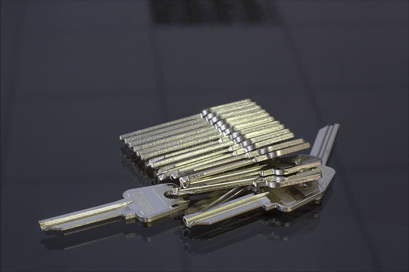 Blank keys for cutting stock image. Image of gray, yellow - 55255045