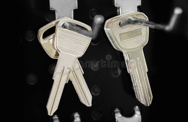 Blank Keys on a Special Wall Stock Photo - Image of safety, craft: 70696468