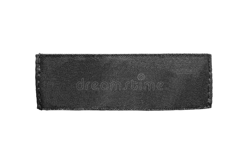 Blank Black and White Rectangle Embroidered Patch Mockup, Top View ...