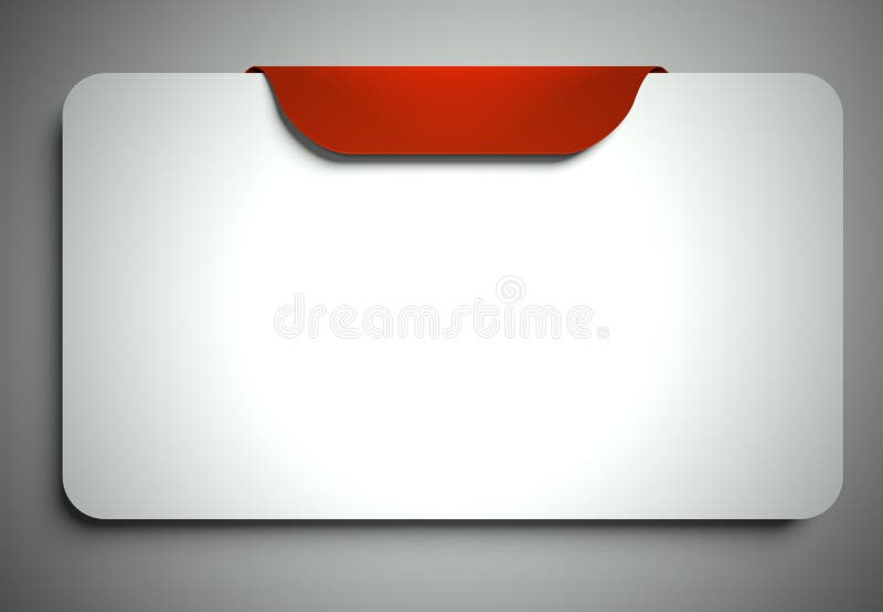 Blank Label and Bookmark, Space for Text Stock Illustration ...