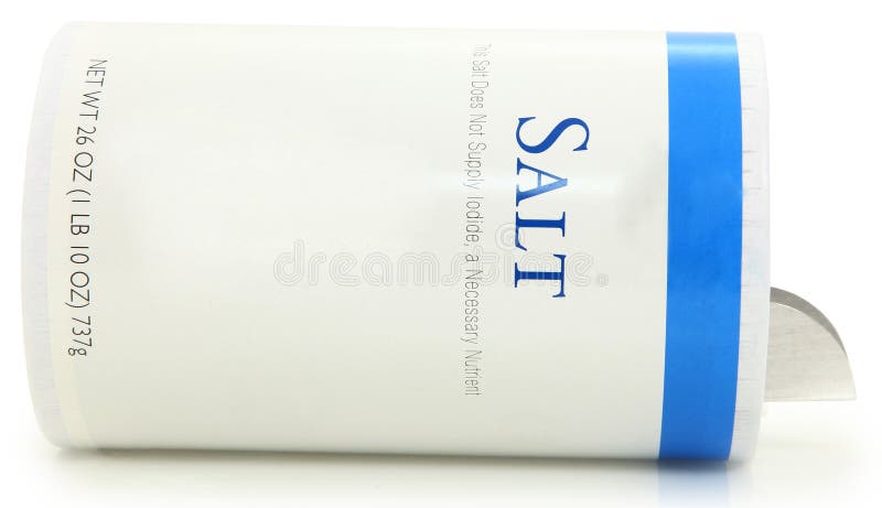Blank Label Bottle of Salt on Side Stock Image - Image of cutout, pound ...