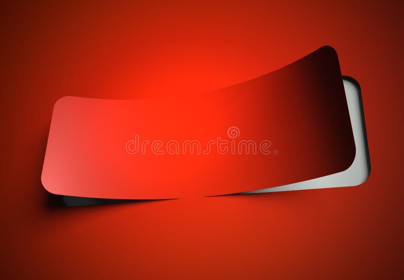 Blank Label Cut Out in Paper Stock Illustration - Illustration of email ...
