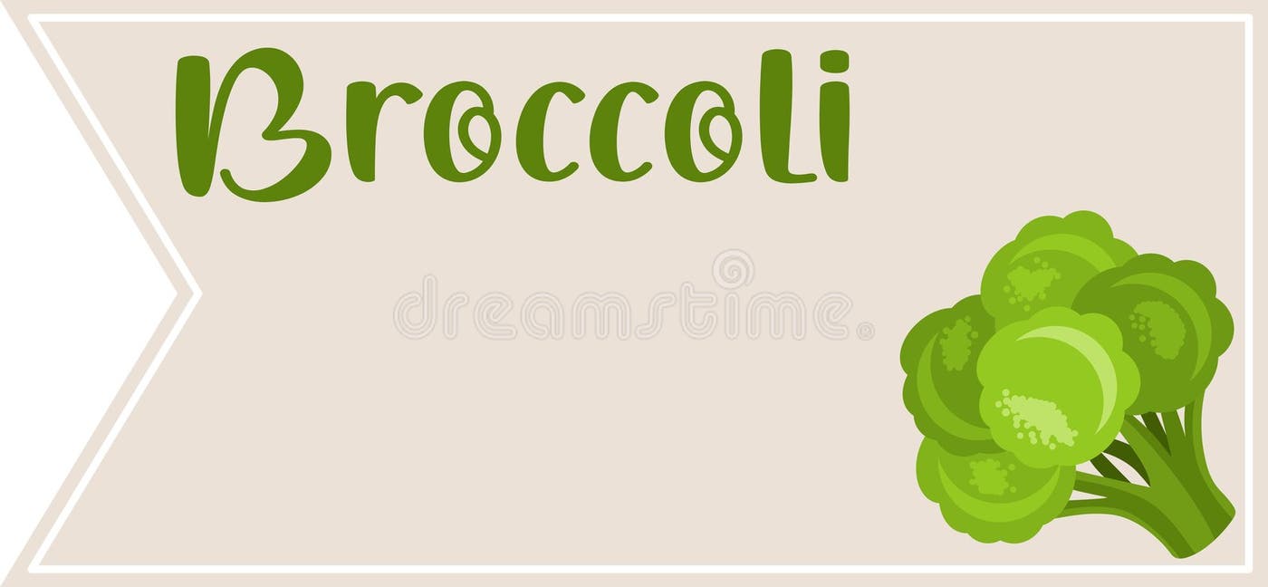 Broccoli Label Stock Illustrations – 3,762 Broccoli Label Stock ...