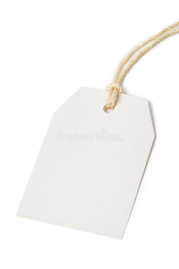 Blank label and string stock photo. Image of empty, isolated - 8696694