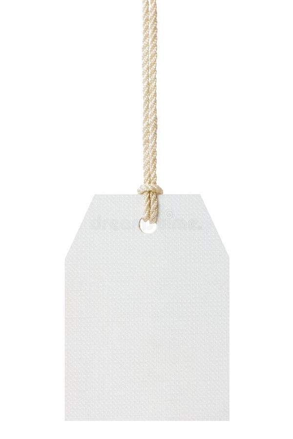 Blank label and string stock photo. Image of empty, isolated - 8696694