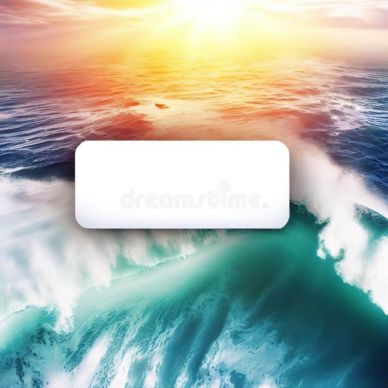 Blank Label - Summer - on Top View Sea Background with Generative AI ...