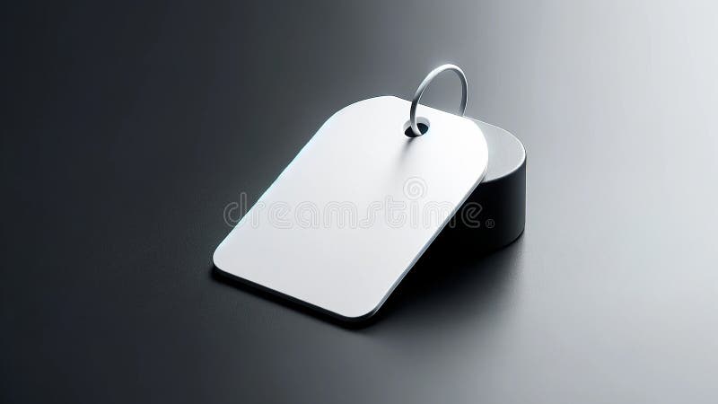 Blank Label Tag Mockup, Presented in a Dynamic Angle To Reveal Its ...