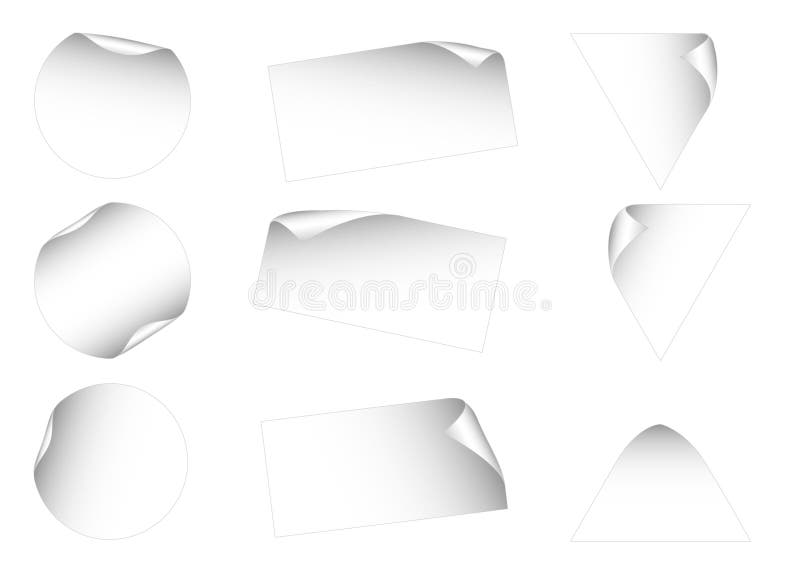 Blank Labels stock vector. Illustration of silver, realistic - 11521903