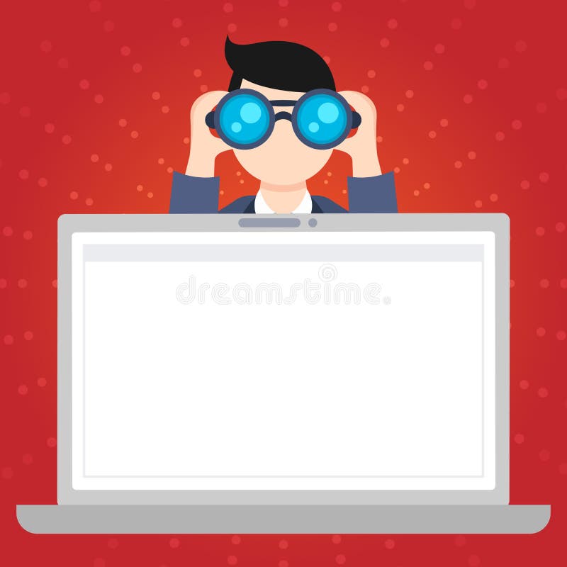 Person Behind Computer Stock Illustrations – 2,182 Person Behind ...