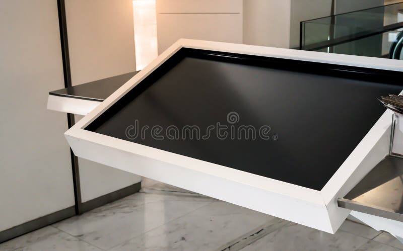 Blank LCD Screen Display Mock Up Stock Photo - Image of mocked, modern ...