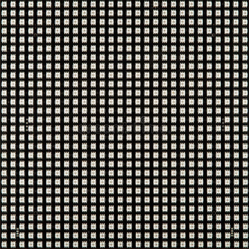 Blank LED Matrix Isolated on White Background Stock Image - Image of ...