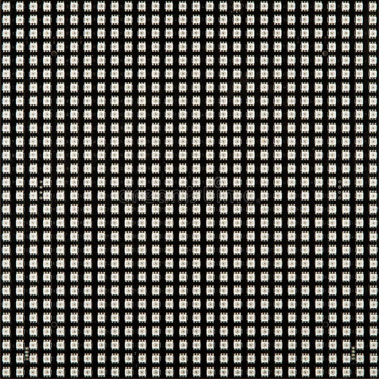 Blank LED Matrix Isolated on White Background Stock Image - Image of ...