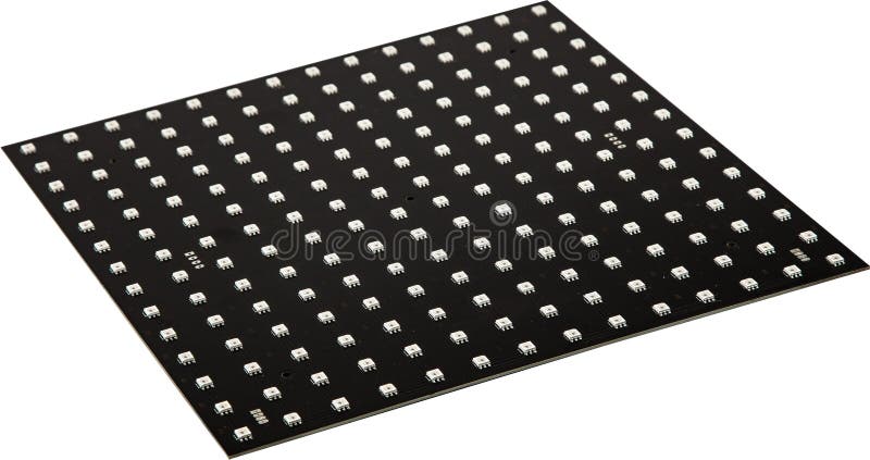 Blank LED Matrix Isolated on White Background Stock Image - Image of ...