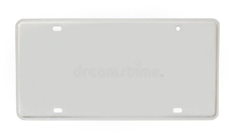 Blank license plate stock image. Image of metal, copy - 16412775