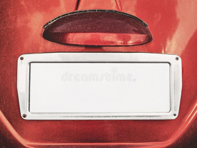 Blank License Plate stock photo. Image of vehicle, empty - 11969154