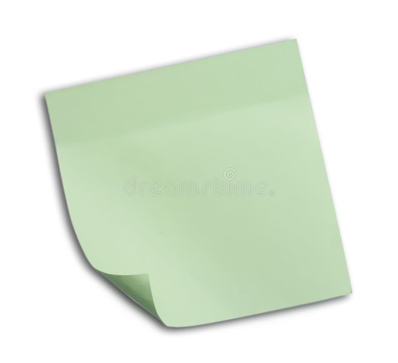 Blank Light Green Sticky Note on Background, Top View Stock Photo ...