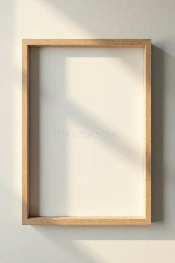 Blank Light Wood Rectangle Frame, Perfect for Mockups , Wood Texture ...