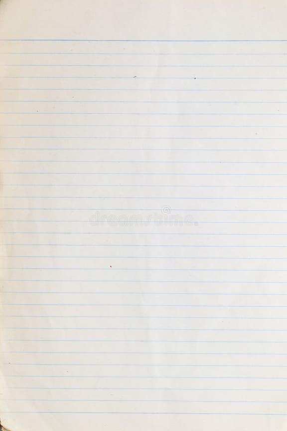 Blank Lined Notebook Page for Writing Notes Stock Photo - Image of ...