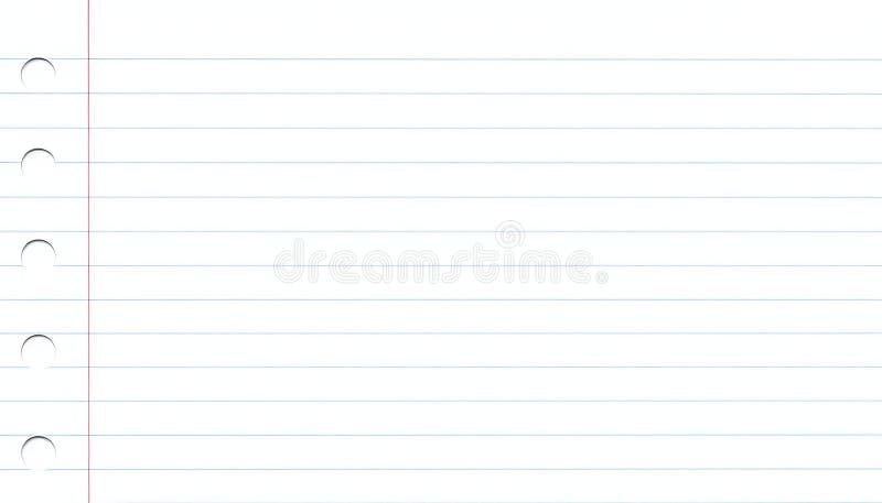 Blank Lined Notebook Page, Writing Paper Texture, Stock Photo ...