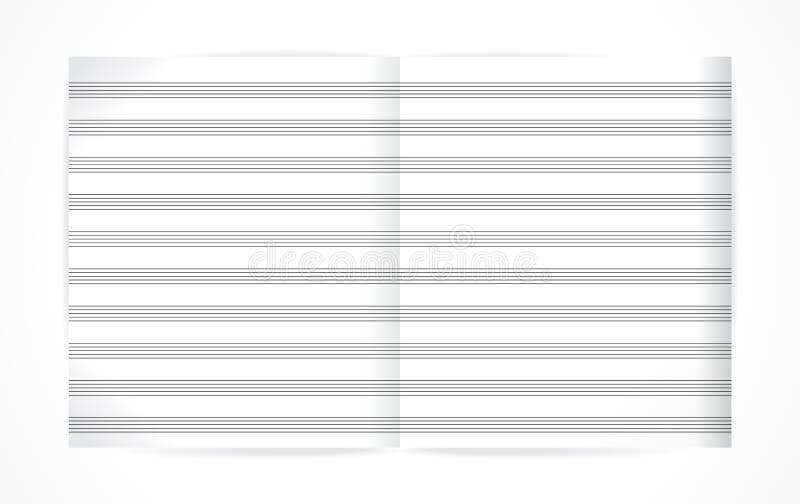 Blank Lined Notebook Sheet (with Diagonal Lines and Red Margin) Stock ...