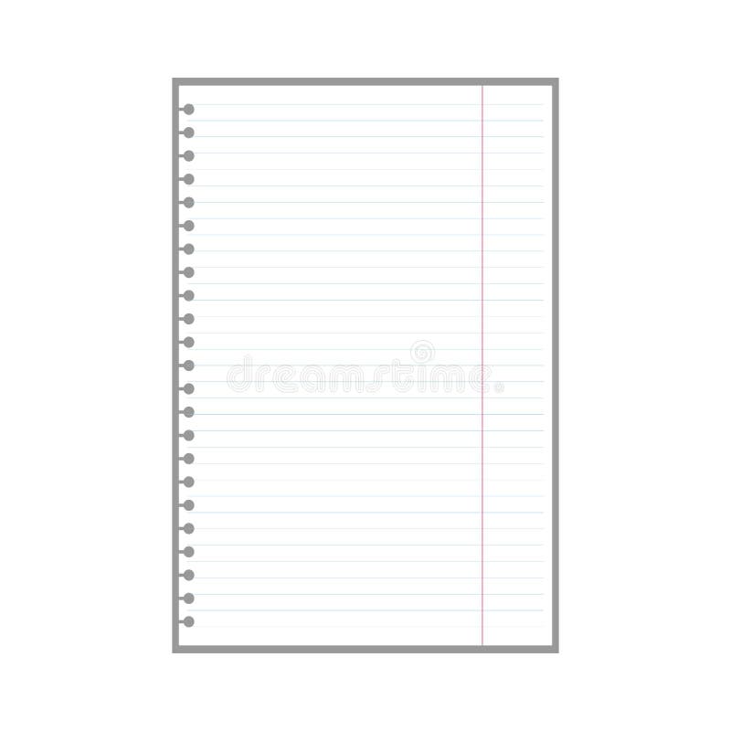 Lined School Paper Holes Stock Illustrations – 145 Lined School Paper ...