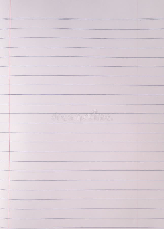 Plain White Lined Paper