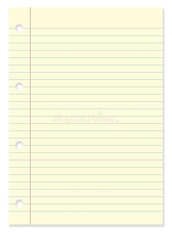 Yellow Lined Paper Clipart