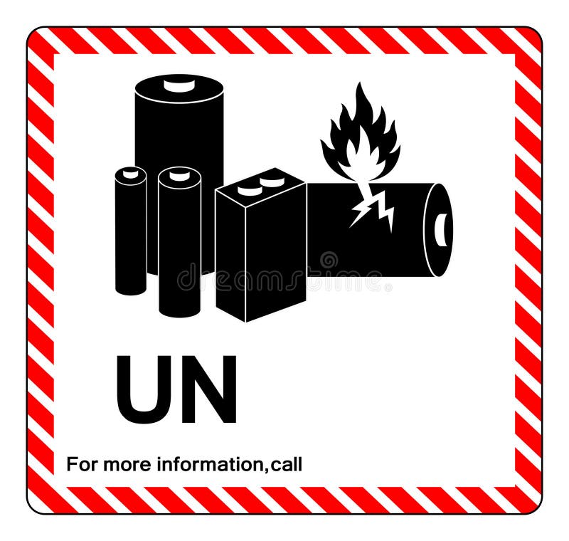 Lithium Batteries Symbol Sign, Vector Illustration, Isolate on White ...