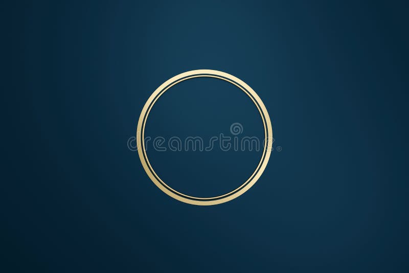 Blank Logo Frame with Modern Style on Black Background. Empty Silver ...