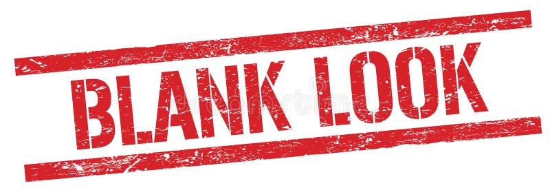 BLANK LOOK Text on Red Grungy Rectangle Stamp Stock Illustration ...