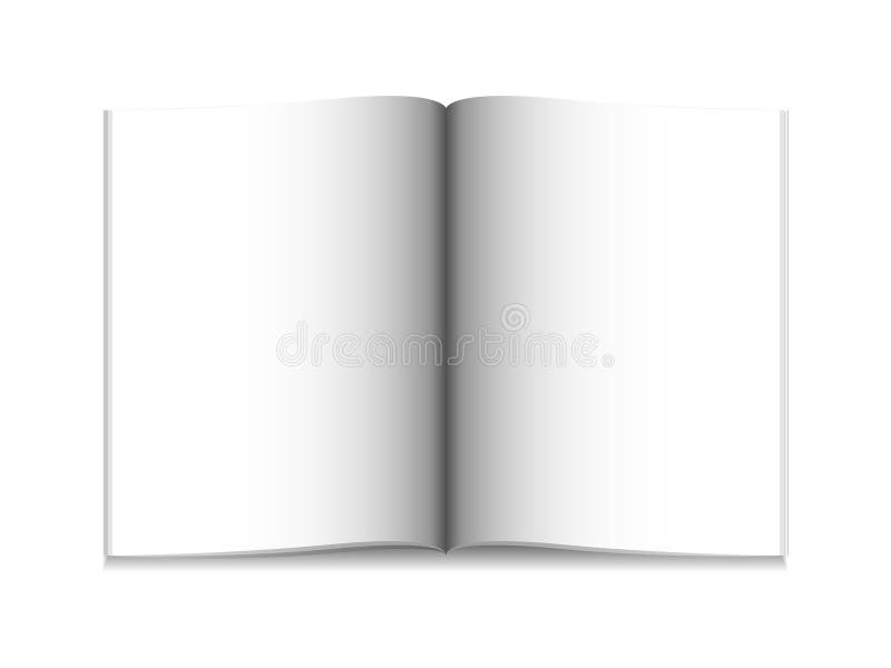 Blank opened magazine stock vector. Illustration of paper - 12891183