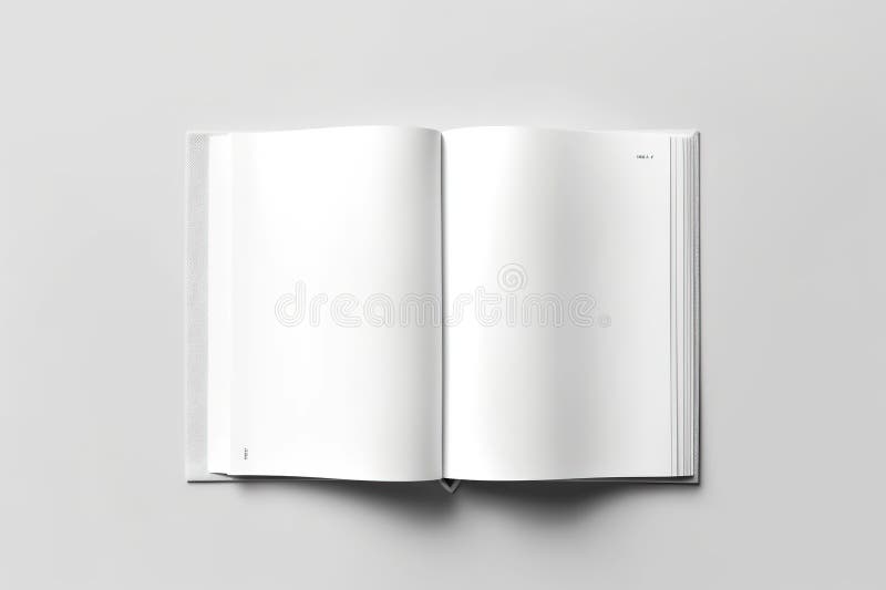 Blank Magazine Book Catalog, Mock Up Style. AI Generated Stock ...