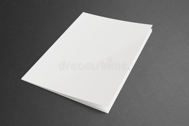 Blank Magazine on Dark Background Stock Image - Image of open, document ...