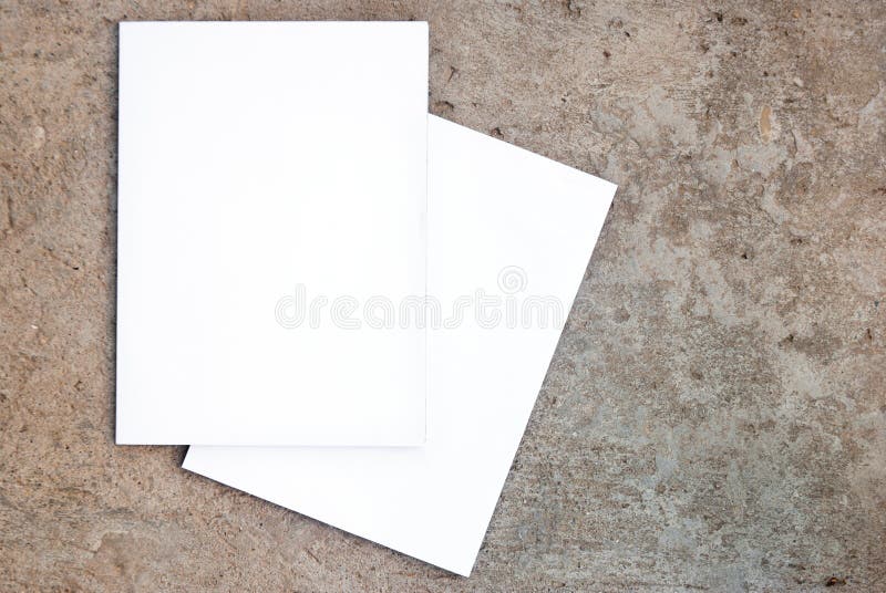Blank Magazine. Front and Back Side Stock Image - Image of insert, flip ...